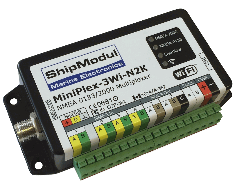 MiniPlex-3Wi-N2K NMEA-Multiplexer von ShipModul | Sportboot-Shop