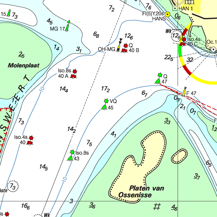 Digitale Seekarte Westerschelde Niederlande DKW 1803 | Sportboot-Shop