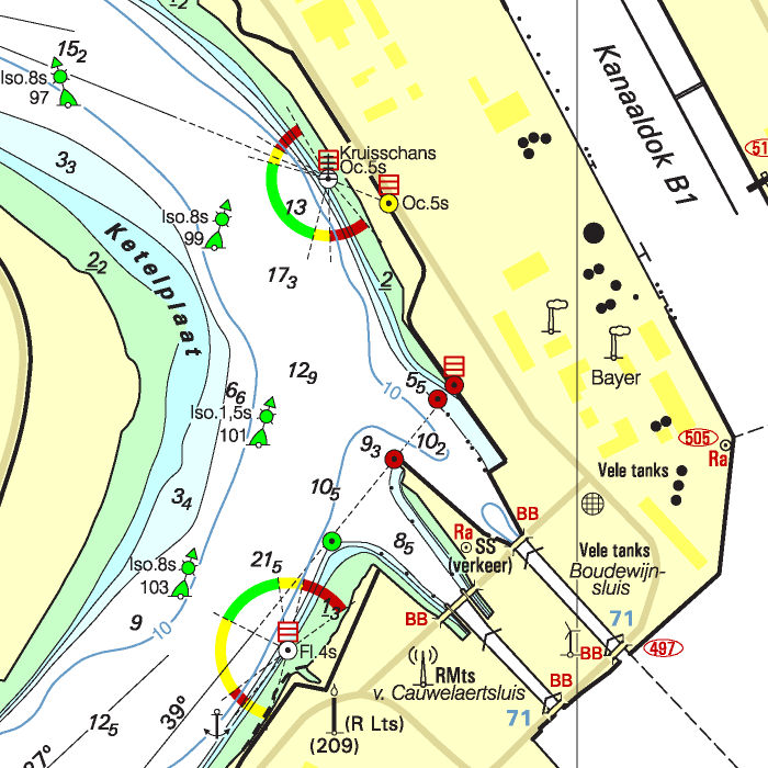 Digitale Seekarte Westerschelde Niederlande DKW 1803 | Sportboot-Shop